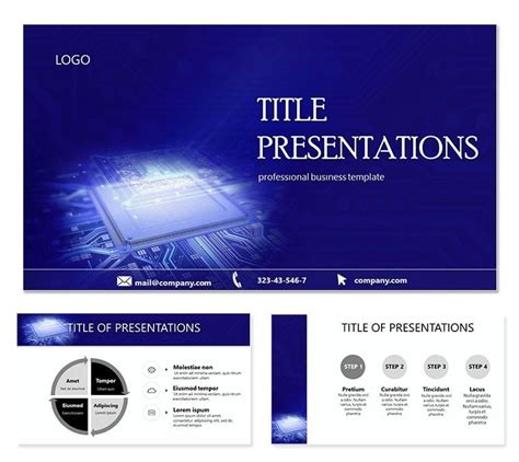 cpu chip powerpoint template