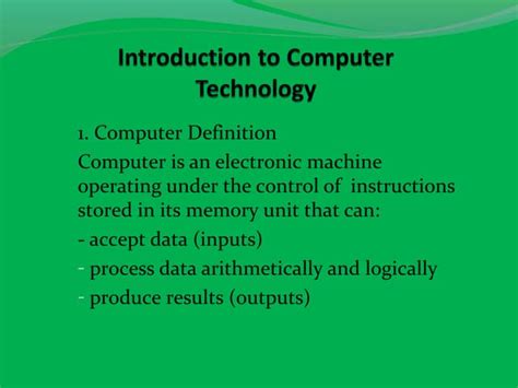 Computer Technology Ppt Computing Technology And Computing