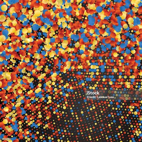 화려한 색종이와 벡터 배경입니다 초록 점선 복고풍 텍스처 다중 색상에 대한 스톡 벡터 아트 및 기타 이미지 다중 색상 색 테이프 색종이 조각 Istock