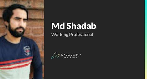 Md Shadabs Data Analytics Profile Maven Analytics