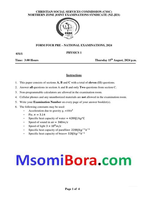 Physics 1 Exam N Answers Msomibora Com 5 Pdf Electrical