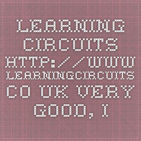 Learning Circuits Interactive Lessons Learning Circuit