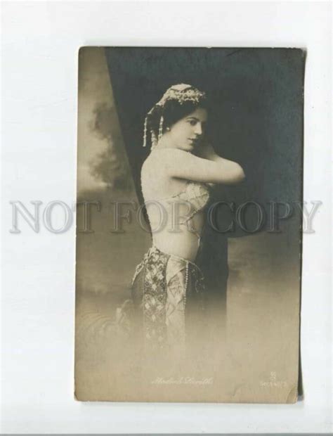 472019 Madiah Surith Famous Belly Dancer Vintage Photo Postcard