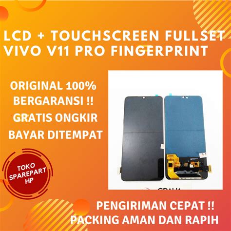 Jual Lcd Fullset Ori Vivo V11 Pro Fingerprint Layar Lcd Touchscreen Full Set Original OLED OEM