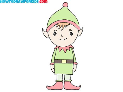 How To Draw Easy Cartoon Elf At Harold West Blog