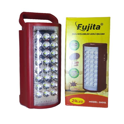ᐉ Фонарь переносной Fujita 2606l 24 Led с повербанком Red 200142