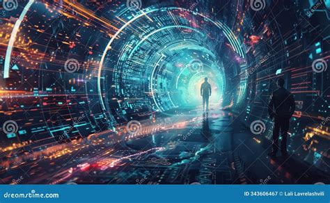 Big Data Analysis Automation And Data As A Service Concept Stock Illustration Illustration Of