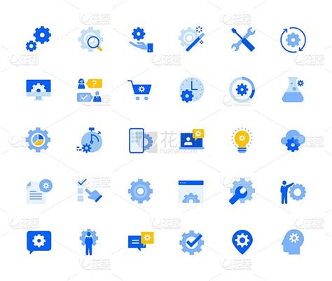 设置和首选项图标设置个人和企业使用素材 花瓣网