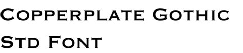 Copperplate Gothic Std Font Dafontstyle