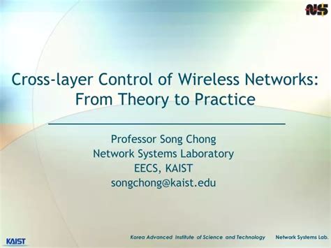 Ppt Cross Layer Control Of Wireless Networks From Theory To Practice