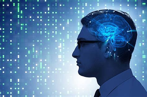 Artificial Intelligence Concept With Man Programming Modern Brain Photo
