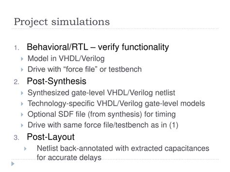 Ppt Vhdl Simulation Powerpoint Presentation Free Download Id 1050830