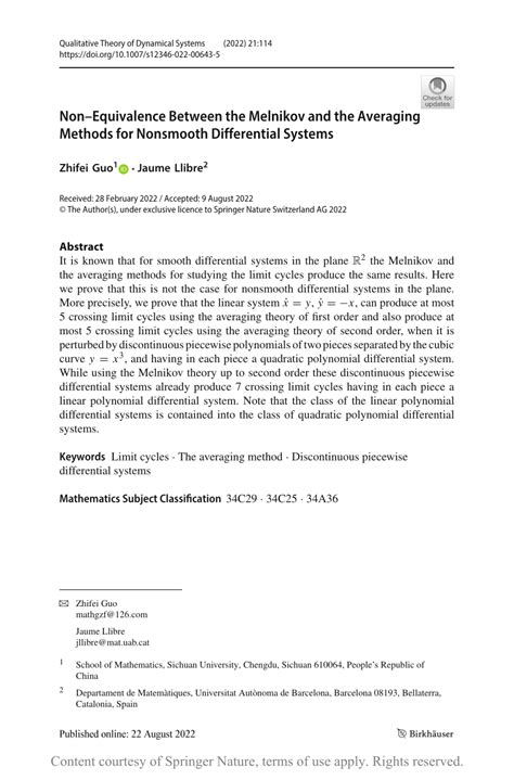 Nonequivalence Between The Melnikov And The Averaging Methods For Nonsmooth Differential Systems
