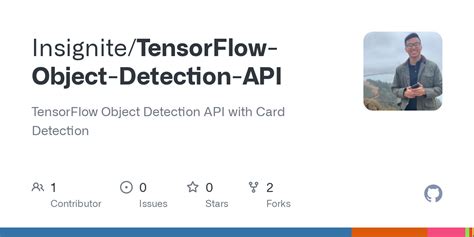 GitHub Insignite TensorFlow Object Detection API TensorFlow Object Detection API With Card