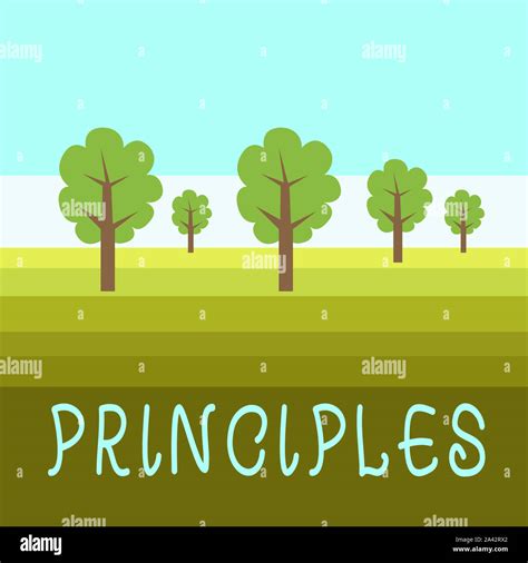 Writing Note Showing Principles Business Concept For Fundamental Truth That Serves As The Base