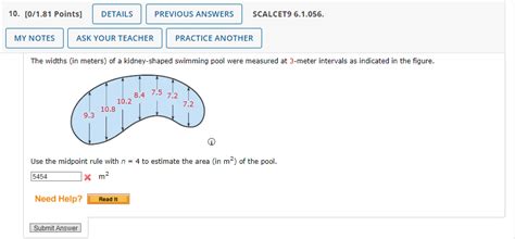 Solved Use The Midpoint Rule With N To Estimate The Area Chegg Com