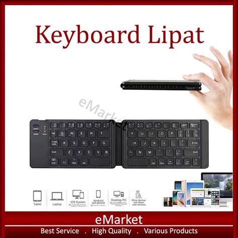 Jual Keyboard Lipat Mini Wireless Bluetooth Universal Ultra Tipis Shopee Indonesia