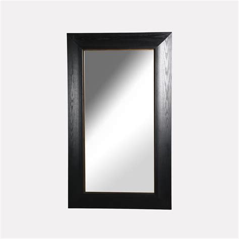 Rectangular Mirror Oak Black