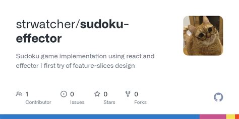 github strwatcher sudoku effector sudoku game implementation using react and effector first
