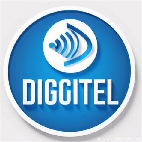 D Circular Text With Metallic Letters And Blue Background Stable