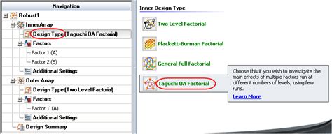 Robust Parameter Designs Example