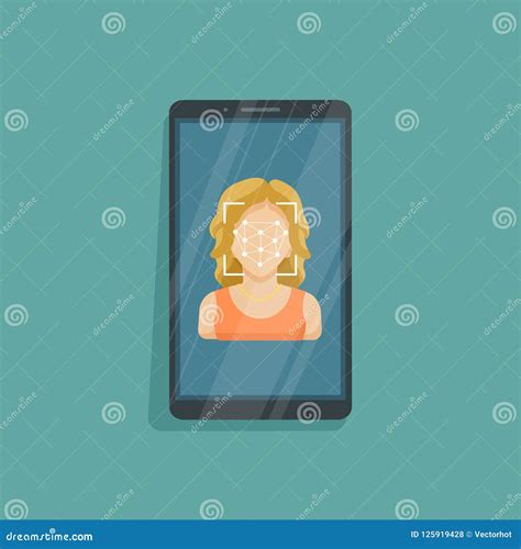 Biometric Profile Symbol Authentication Verification Vector Illustration
