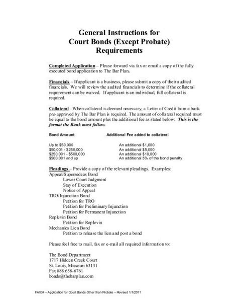 Court Bond Application Lawyers Mutual Insurance