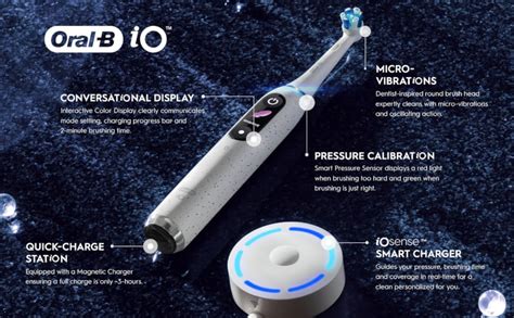 Amazon Com Oral B Io Series Rechargeable Electric Toothbrush With Visible Pressure Sensor To