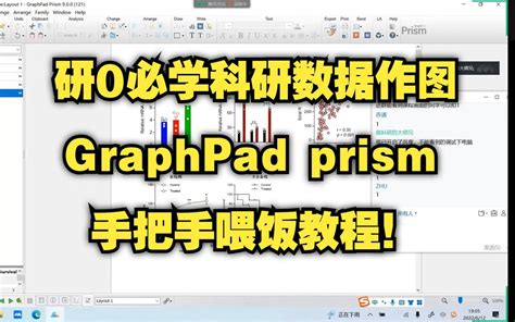 研0必学科研数据作图！graphpad Prism超详细手把手喂饭教程！ 哔哩哔哩
