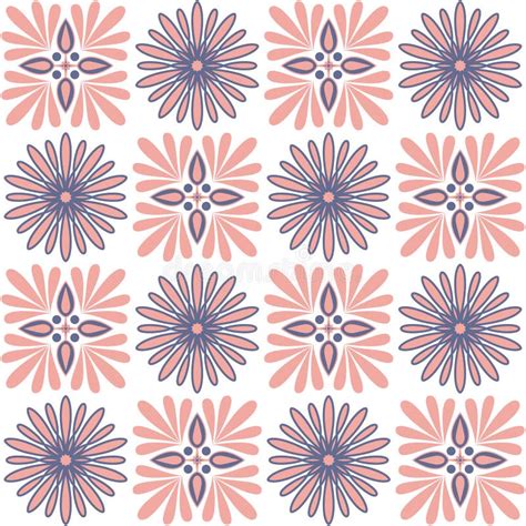 Ceramic Tile Mosaic Design Wall Decoration In Arabic Moroccan Style Vector Illustration