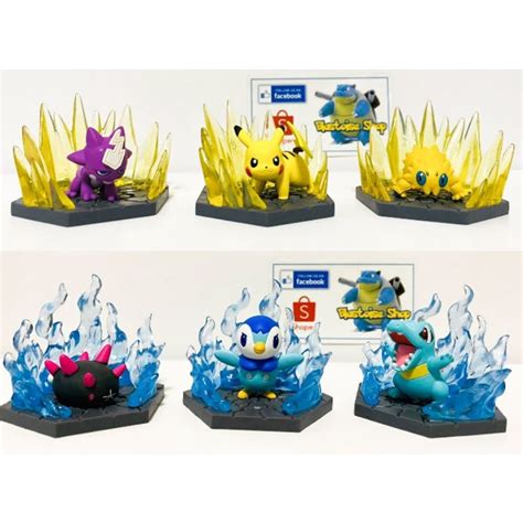 Takaraarts Diorama Collectand Pikachu Joltik Toxel Piplup Pyukumuku