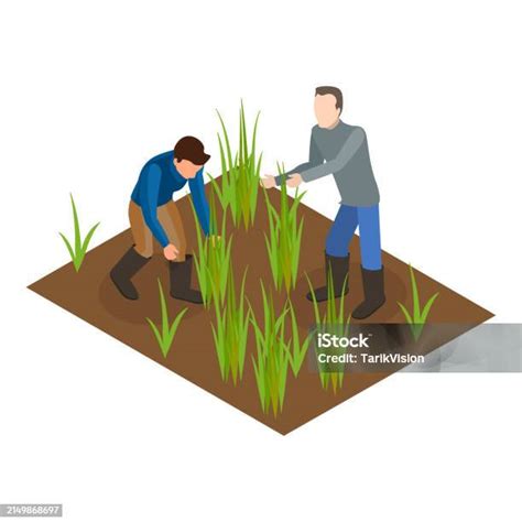 지속 가능한 농업의 3d 등각 투영 평면 벡터 그림입니다 항목 2 개발에 대한 스톡 벡터 아트 및 기타 이미지 개발 농부 농업 Istock