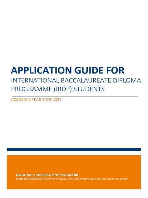 Ib Application Guide Singapur Pdf University And College Admission