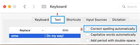 how to turn off autocorrect on mac