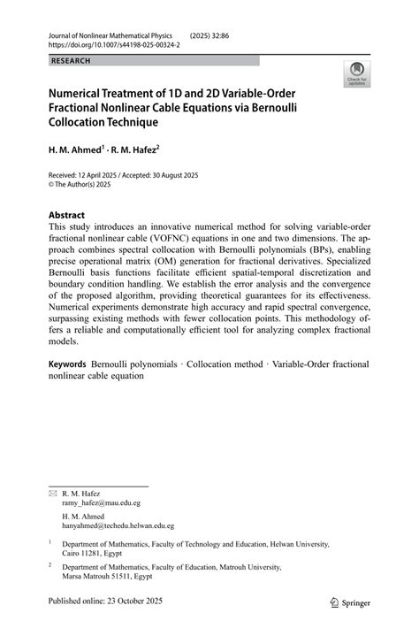 Pdf Numerical Treatment Of 1d And 2d Variable Order Fractional
