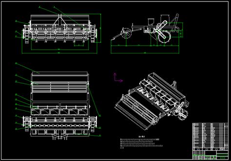 亚高速玉米精量播种机 AutoCAD 2018 模型图纸下载 懒石网