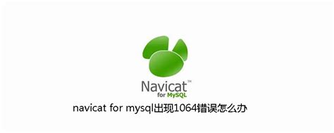 Navicat For Mysql出现1064错误怎么办 Navicat Php中文网