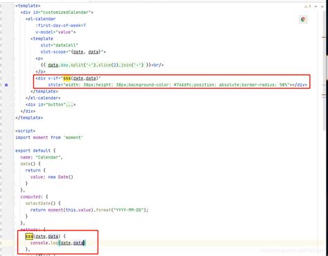 Elementui：定制日历calendarelement Ui Calendar Csdn博客