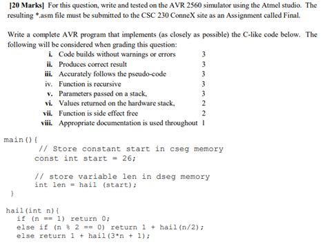 20 Marks For This Question Write And Tested On The
