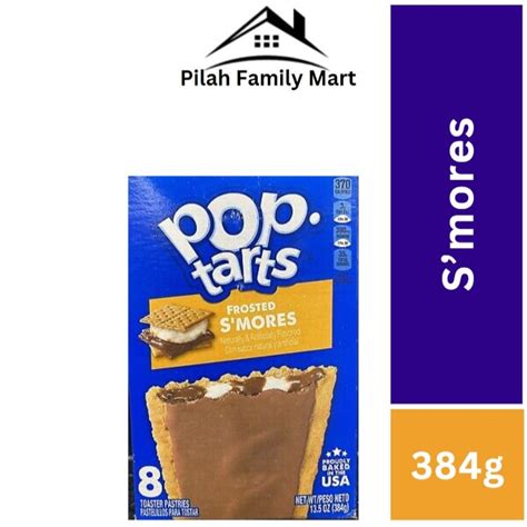 Smores Kelloggs Pop Tarts Frosted 8 Toasted Pastries 384g Shopee Malaysia