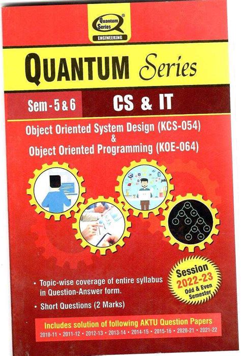 Quantum Series Object Oriented System Design 2022 23 Prastuti Books