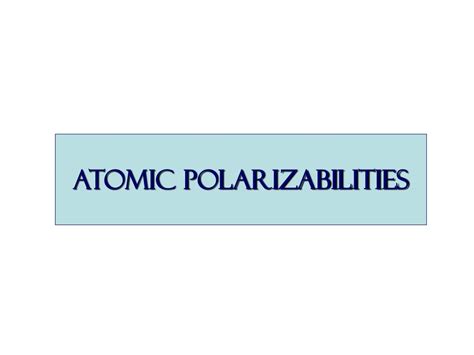 Ppt Polarizabilities Atomic Clocks And Magic Wavelengths Powerpoint