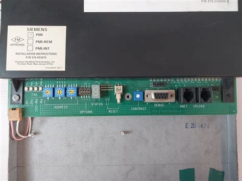 Siemens Pmi 315 033070 Machine Interface Fire Alarm Panel Aeliya