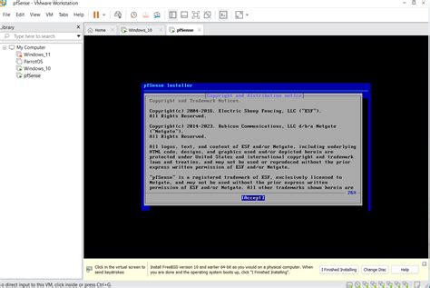 Installation Of Pfsense Firewall On VMware Workstation Pro