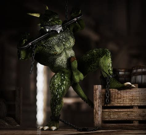 Rule 34 Absurd Res Anthro Argonian Bethesda Softworks Bondage Bound
