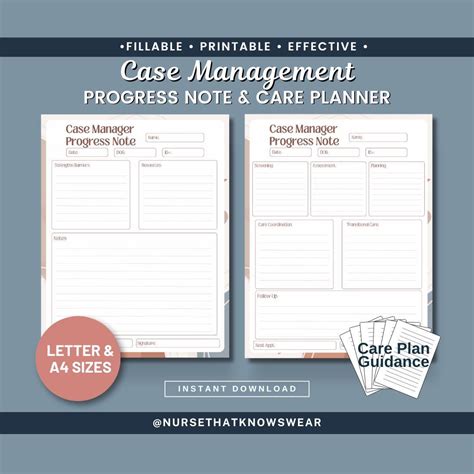 Progress Note Template Case Management Intake Form Social Worker Case