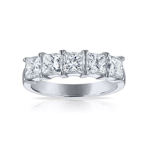Five Stone Shared Wedding Band Genesis Diamonds
