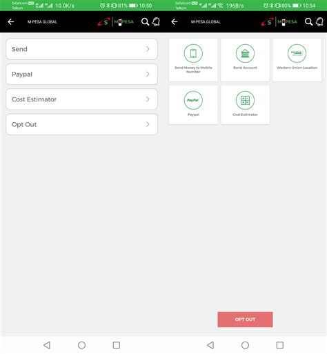 Mpesa Global New User Interface Techweez
