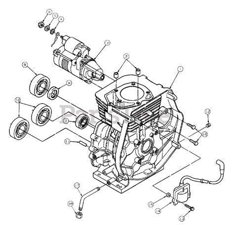 Cub Cadet 2146 13a 224f100 Cub Cadet Garden Tractor Cylinder Block And Engine Parts Lookup
