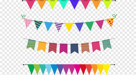 Banderitas De Colores Surtidos Pastel De Cumpleaños Deseo Feliz
